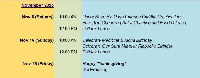 11 -2025 – Yongey Buddhist Center